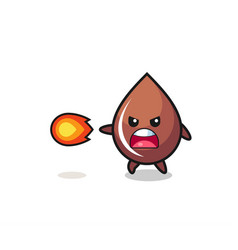 Drop fire logo design Royalty Free Vector Image