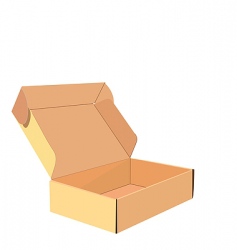 Clothes box template design 3d mock-up Royalty Free Vector