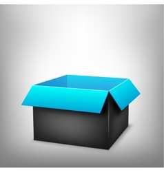 Blue cube Royalty Free Vector Image - VectorStock