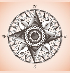 Wind rose - nautical compass Royalty Free Vector Image