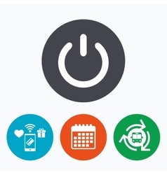 Optimal power logo sign symbol icon Royalty Free Vector