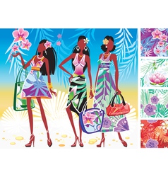 Tropical beach Royalty Free Vector Image - VectorStock