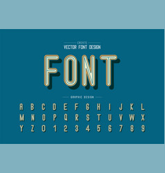 Multiline font Royalty Free Vector Image - VectorStock