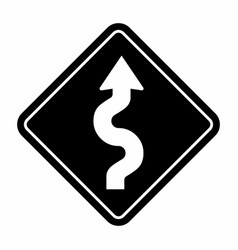 Road arrows sign Royalty Free Vector Image - VectorStock