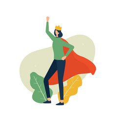 Super mom cartoon clipart Royalty Free Vector Image