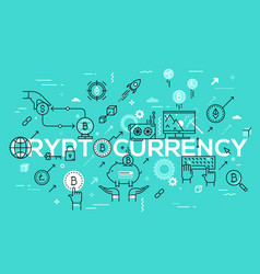 Modern concept of word startup Royalty Free Vector Image