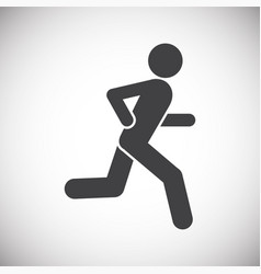 Running human icon Royalty Free Vector Image - VectorStock