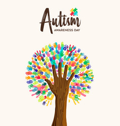 School education tree hand Royalty Free Vector Image
