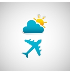 Hot weather and summer day Royalty Free Vector Image - VectorStock