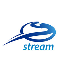 Swirls initial letter hf logo concept design Vector Image