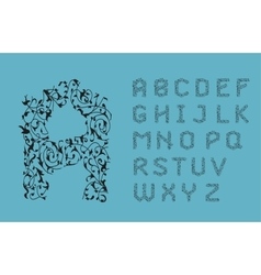 Script alphabet Royalty Free Vector Image - VectorStock