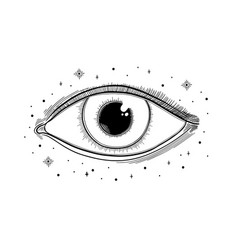 Spiritual eye isoteric seamless pattern mystic Vector Image