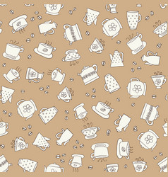 Seamless hand drawn pattern Royalty Free Vector Image