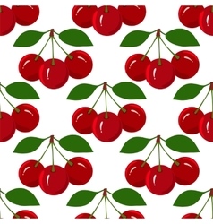 Cherry seamless background Royalty Free Vector Image