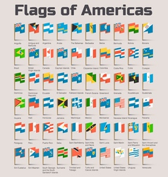 North America flags Royalty Free Vector Image - VectorStock