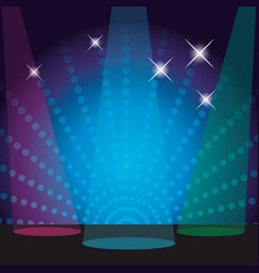 Abstract hexagonal background retro disco stage Vector Image