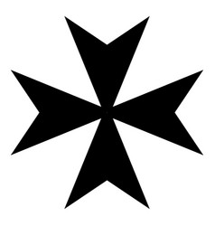 Swastika fylfot icon black color flat style Vector Image