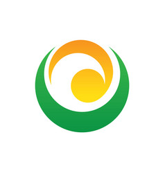 Rainbow circle logo Royalty Free Vector Image - VectorStock