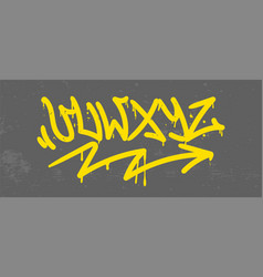 Graffiti alphabet Royalty Free Vector Image - VectorStock