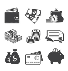 Money set Royalty Free Vector Image - VectorStock