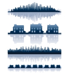 City skyline vector by hugolacasse - Image #704706 - VectorStock