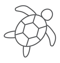 Seashell line icon animal and underwater Vector Image