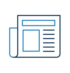 Sheet paper with list Royalty Free Vector Image