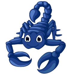 Cartoon happy scorpion Royalty Free Vector Image