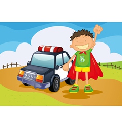 Blue car Royalty Free Vector Image - VectorStock