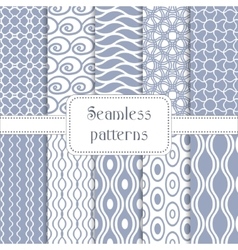 Set of seamless patterns Royalty Free Vector Image