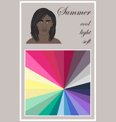 Color palette guide on transparent background Vector Image