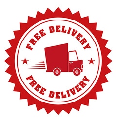 Free delivery Royalty Free Vector Image - VectorStock