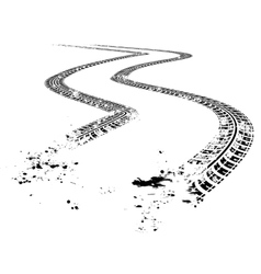 Tire tracks elements-02 Royalty Free Vector Image