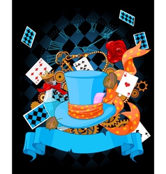 White Rabbit with pocket watch Royalty Free Vector Image