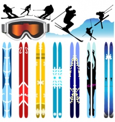 Ski Royalty Free Vector Image - VectorStock