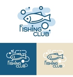 Cartoon fish collection background Royalty Free Vector Image