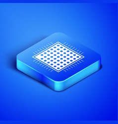 Processor unit concept isolated on white Vector Image