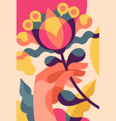 Set of futuristic posters in cubism style Vector Image