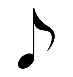 Blue music note isolated on white background Vector Image