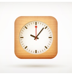 Gold clock icon Royalty Free Vector Image - VectorStock