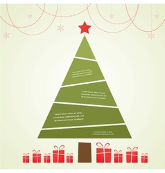 Merry christmas infographics timeline with steps Vector Image
