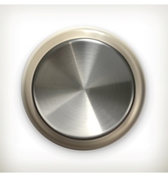 Metal button icon Royalty Free Vector Image - VectorStock