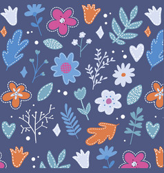 Childish seamless pattern hand drawn space Vector Image