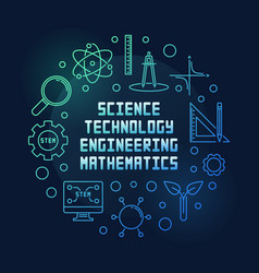 Science technology engineering and math Royalty Free Vector
