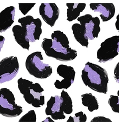 Seamless ultraviolet violet leopard pattern Vector Image