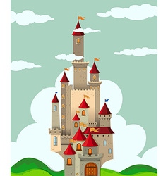Princess fairytail castle Royalty Free Vector Image