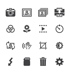 Dslr camera function icon Royalty Free Vector Image