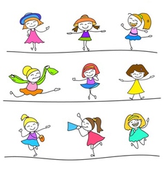 Cute cartoon kids frame Royalty Free Vector Image