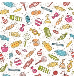 Sweet seamless pattern with sketchy spa stuff Vector Image