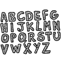 Print technique retro alphabet vector by Reuki - Image #3970602 ...